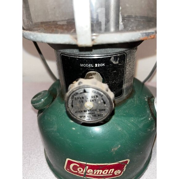 Coleman | Accents | Vintage Coleman Lantern Green Model 22k Dual Mantle 5981 Camping Hunting ...